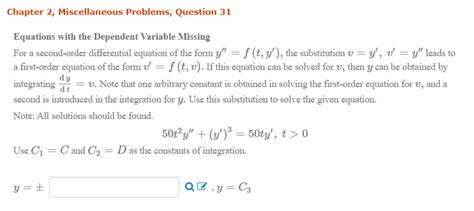 Solved Chapter 2 Miscellaneous Problems Question 31