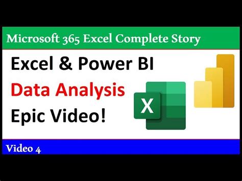Free Video Excel And Power Bi Data Analysis Complete Class In One Video From Excelisfun Class