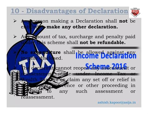 Income Declaration Scheme PPT