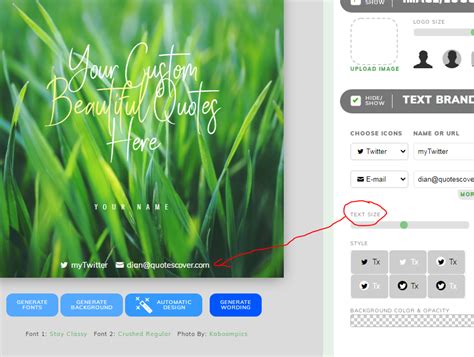 Now You Can Change TEXT BRANDING SIZE