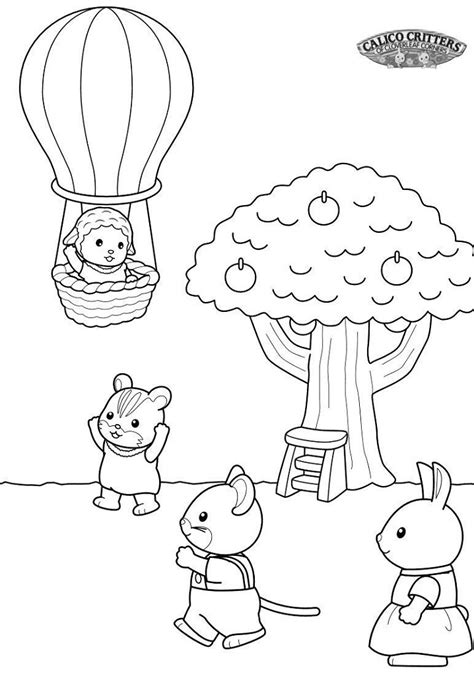 Calico Critters Coloring Page