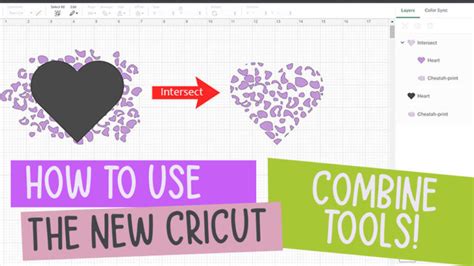 Cricut Combine Tools Weld Unite Subtract Intersect Exclude