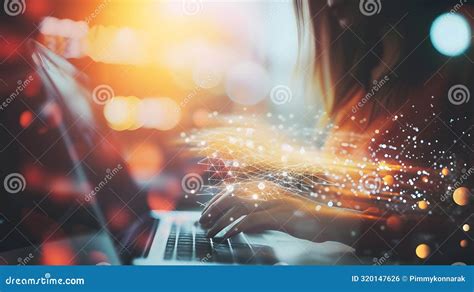 Generative Ai Digital Technology Internet Network Connection Big Data Digital Marketing Iot