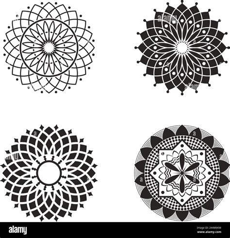 Circular Pattern Icon Vector Illustration Symbol Design Stock Vector