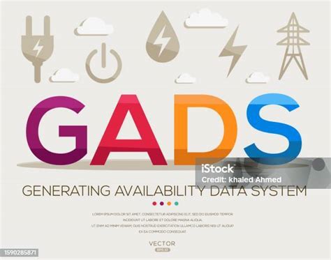 Gads Generating Availability Data System Stock Illustration Download
