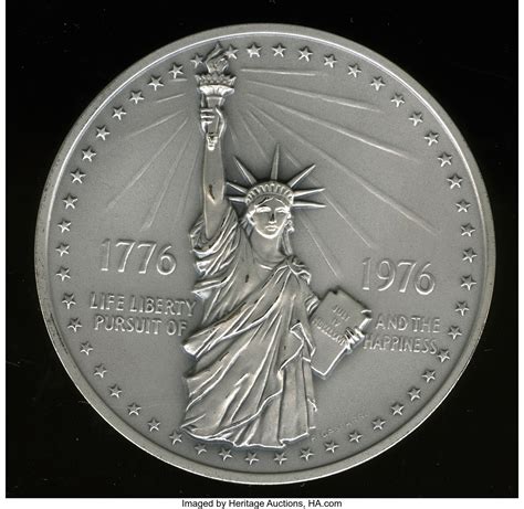 1776 1976 Us National Bicentennial Medal A Large 75 Mm Medal Lot