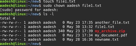 file permissions and ownership in linux chmod and chown commands