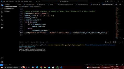 How To Count Vowels And Consonants In Python Sai Ram Posted On The
