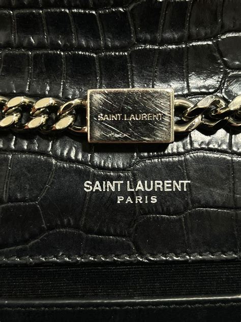 Ysl Kate Bag In Crocodile Embossed Leather For Sale At 1stdibs