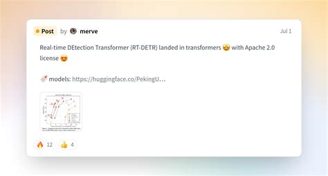 @merve on Hugging Face: "Real-time DEtection Transformer (RT-DETR ...