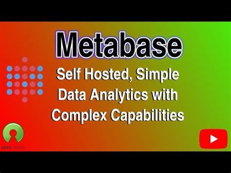 Free Video Metabase A Simple Data Analytics System With Complex Capabilities From Awesome
