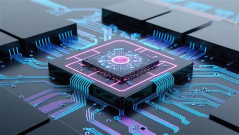 High Resolution Visualization Of An Advanced Computer Processor