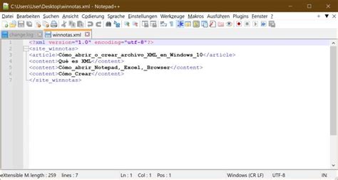 Cómo Abrir O Crear Un Fichero Xml En Windows 10 Winnotas