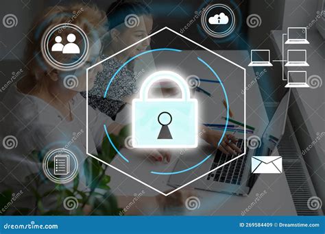 Cybersecurity Concept Global Network Security Technology Business People Protect Personal