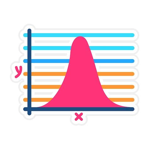 Premium Vector Bell Curve On Graph Vector Icon Can Be Used For