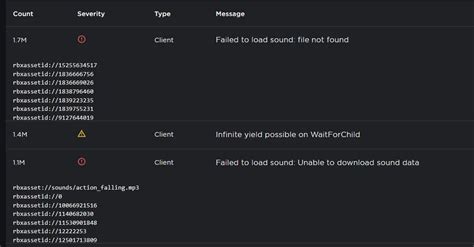 Audio Constantly Fails To Load Engine Bugs Developer Forum Roblox