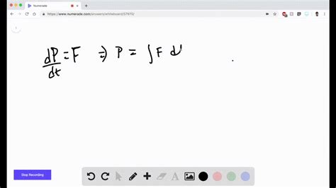 Solved Ii The Force On A Particle Of Mass M Is Given By 𝐅⃗ 26 𝐢̂ 12 T