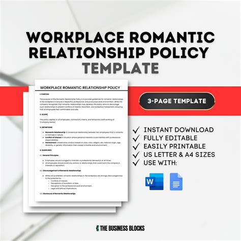 Workplace Romantic Relationship Policy Template Office Romance Policy Workplace Relationship