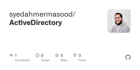 github syedahmermasood activedirectory