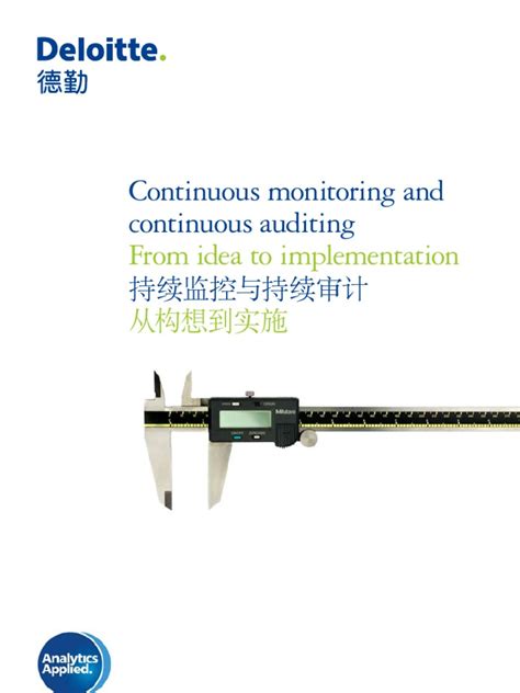 continuous monitoring and continuous auditing pdf internal audit audit