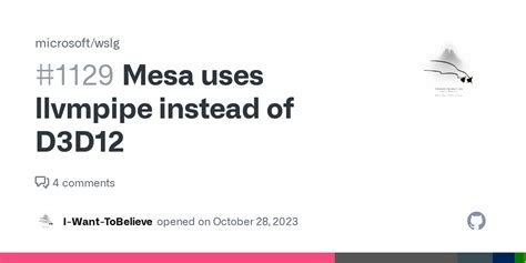 mesa uses llvmpipe instead of d3d12 · issue 1129 · microsoft wslg · github