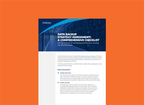 Data Backup Strategy Assessment A Comprehensive Checklist Livingsights