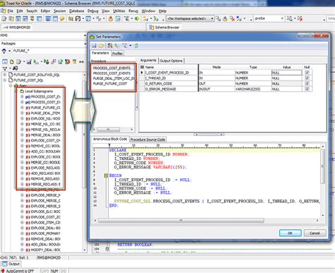 An Easy Way To Execute A Single Stored Procedure From A Package With 100s Toad For Oracle