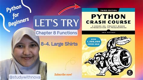 #39 Let's Code Python Crash Course | studywithnova - YouTube