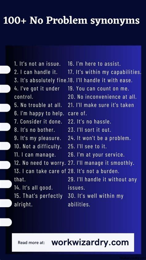How To Say No Problem Professionally 160 Examples Synonyms Meaning