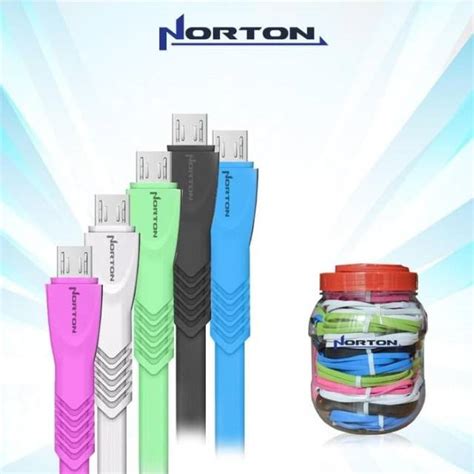 Jual Kabel Data Tipe V8 Micro Tipe C Usb Norton Toples Cable Data Usb Tipe Gepeng Toples