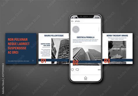 Breaking News Social Media Carousel Post Layout Stock Template Adobe Stock