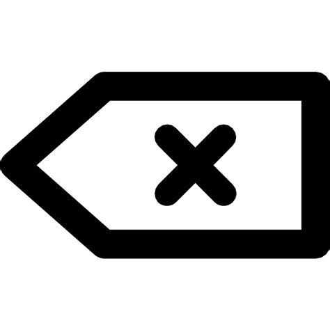 Tag Delete Vector Svg Icon Svg Repo