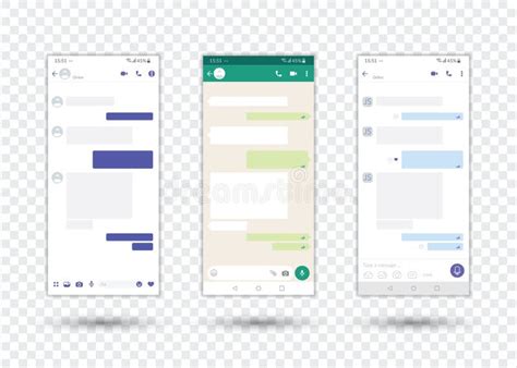 Messenger Ui Template Social Communication App Mockup Chat