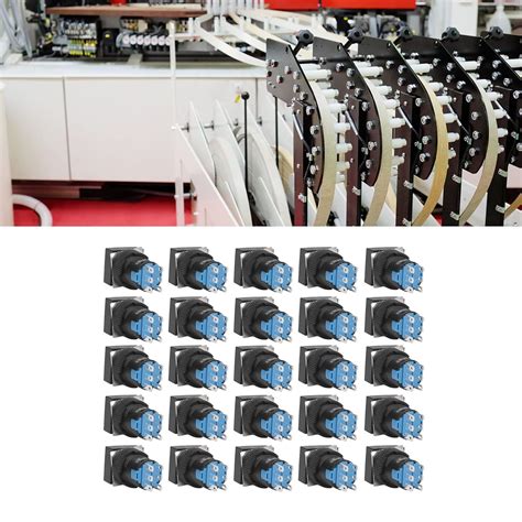 Selector Switch Compact Mini Self Locking Rotary Switches 25pcs For Textiles For Machine Tools