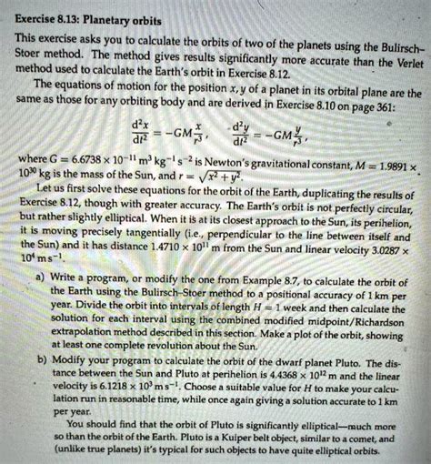 please complete using python exercise 813planetary orbits this exercise