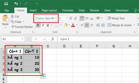 Sửa Lỗi Font Chữ Trong Excel Nguyên Nhân Và Cách Khắc Phục