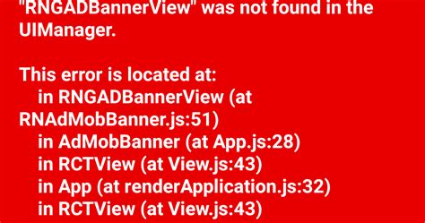 React Native Admob Banner Error And Its Solutions