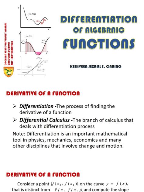 1 1 Differentiation Of Algebraic Functions Pdf