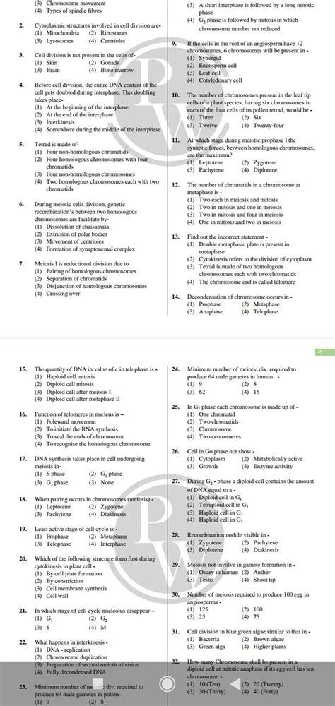 Before Cell Division The Entire Dna Content Of The Filo