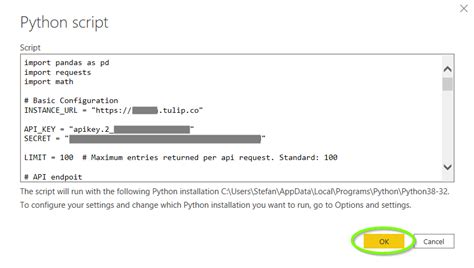 Guide Using The Table Api And Python To Import Data From A Tulip Table