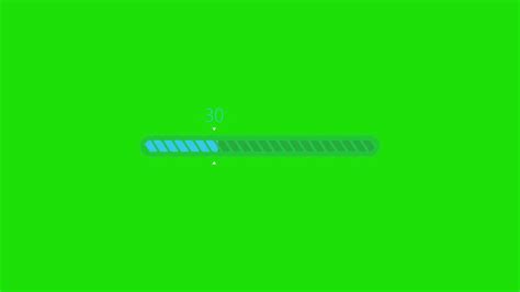 Colourfull Animation Loading Progress Bar Loading Animation On Green Background Stock
