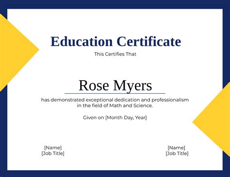 Free Education Certificate Template To Edit Online Free Education Certificate Template To Edit Online