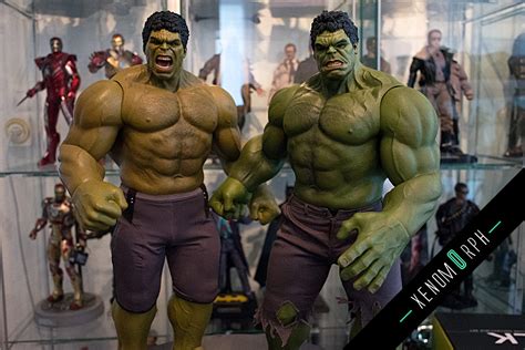 Hot Toys Hulk Deluxe Set Avengers AoU 1 6 MMS287 Video Review And Photos