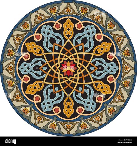 Arabic Arabesque Decorative Texture Islamic Ornamental Colorful Design