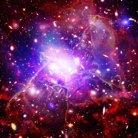 Cosmic Galaxy Background Stars And Cosmic Gas Stock Illustration