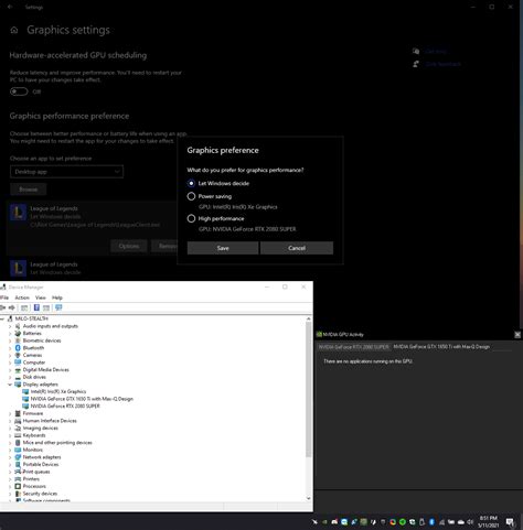 multiple nvidia gpus graphics selection preference windowshelp