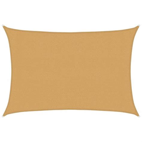 Vidaxl Zonnezeil 160 G M² Rechthoekig 3x4 M Hdpe Zandkleurig Makro