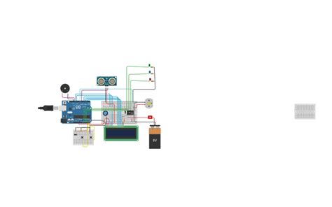 Circuit Design Water Level With Controller Tinkercad
