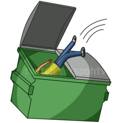 Dumpster Diving Clipart