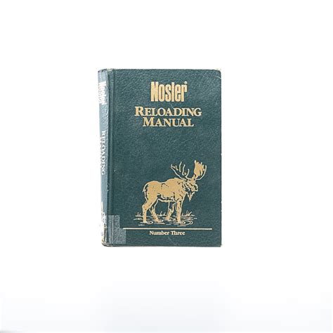 Nosler Reloading Manual Number Three Duck Creek Sporting Goods